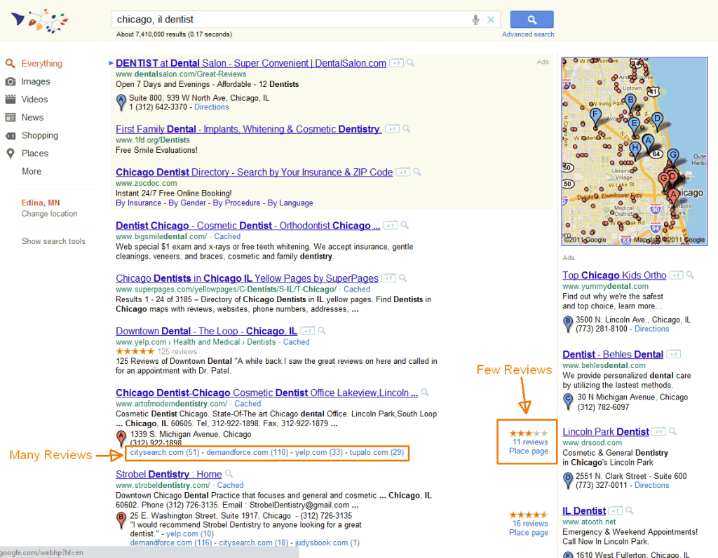 Google Revamps Place Pages, Minimizing 3rd Party Reviews - Small ...